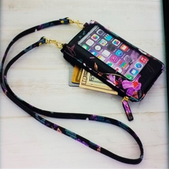 Bags | Buxton Rfid Blocking Cellphone Lanyard Bag | Poshmark